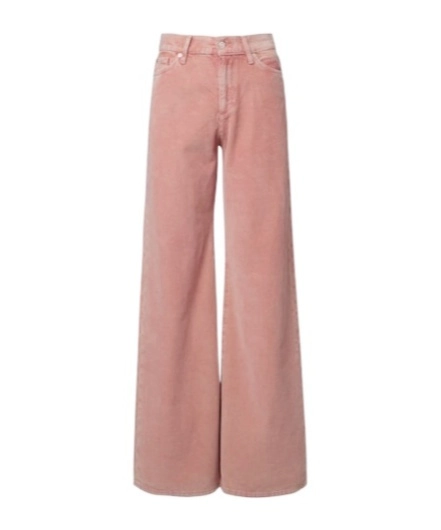 7 For All Mankind Lotta Cotton Corduroy Wide-leg Pants - Pink