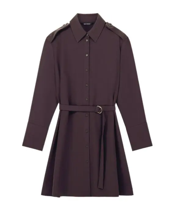 Armani Exchange Regular Fit Dress In Recycled Crepe