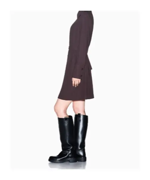 Armani Exchange Regular Fit Dress In Recycled Crepe