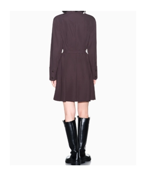 Armani Exchange Regular Fit Dress In Recycled Crepe