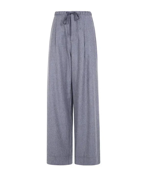 Soeur Drawstring Wool Casual Trousers