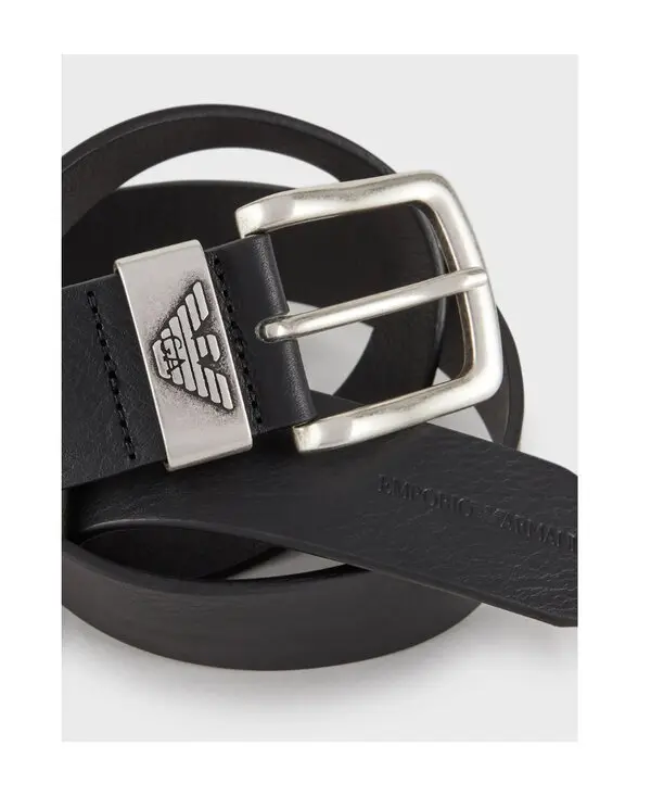 Emporio Armani Logo Buckle Belt