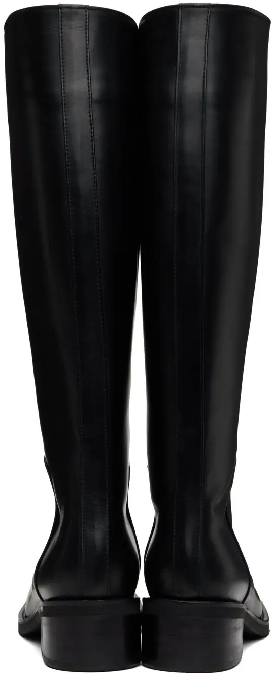 AMOMENTO Square Toe Knee-high Boots