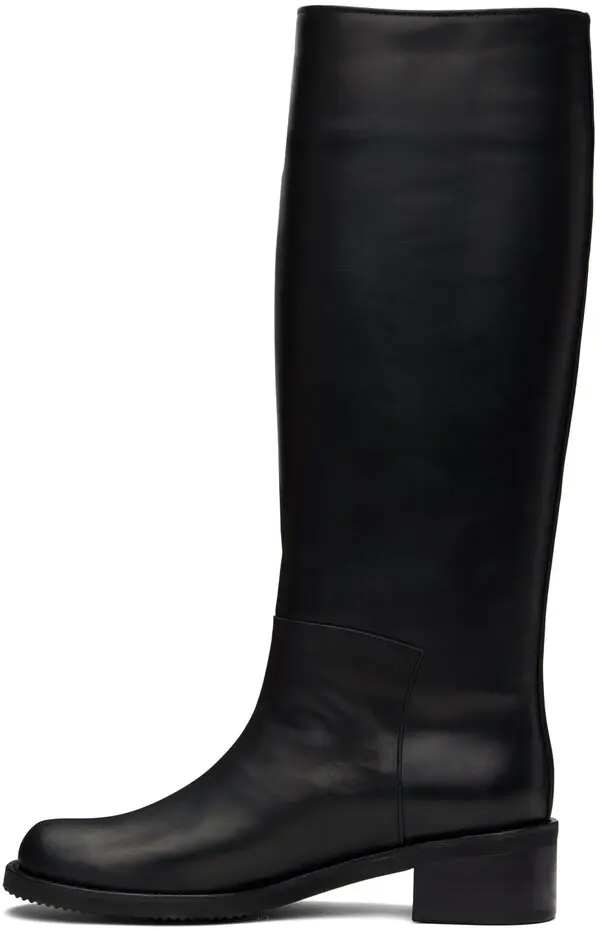 AMOMENTO Square Toe Knee-high Boots
