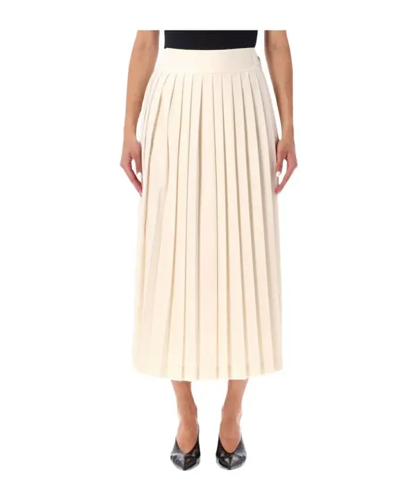 RÓHE Pleated Wrap Midi Skirt