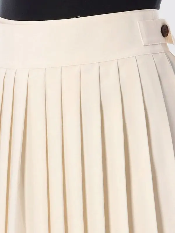 RÓHE Pleated Wrap Midi Skirt