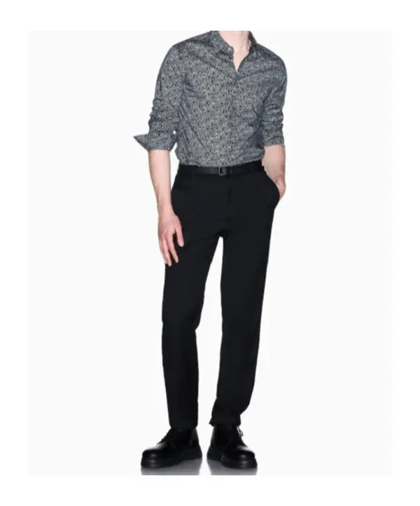 Armani Exchange Slim Fit Shirt In Stretch Cotton Poplin