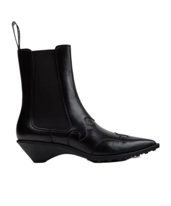 Camper Leather Ankle Boots - Black