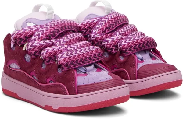 LANVIN Curb Leather Sneakers