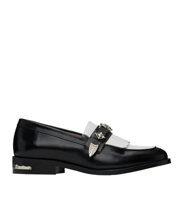 TOGA VIRILIS Round Toe Loafers - Black