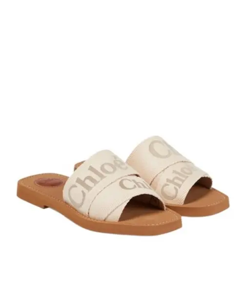 Chloé Platform Slippers - Nude
