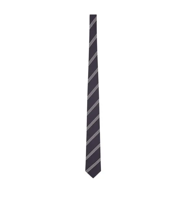 LARDINI Striped Silk Tie
