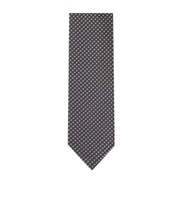 LARDINI Jacquard Pointed Tip Tie