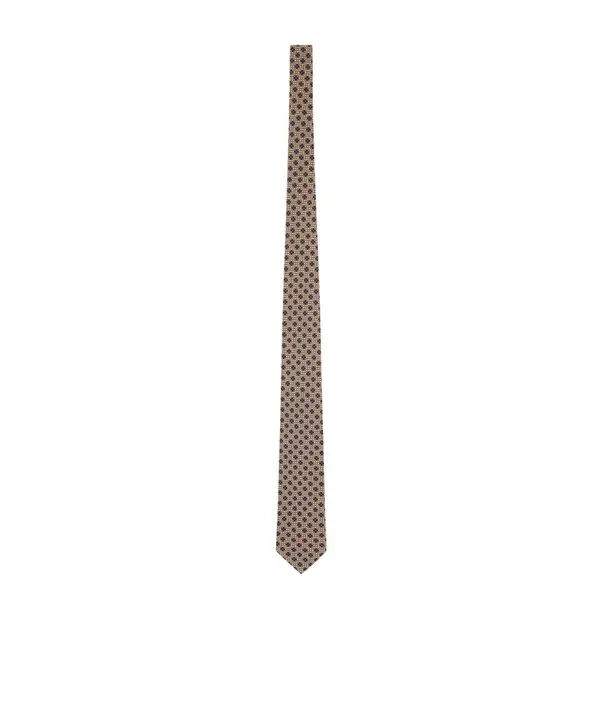 LARDINI Geometric-print Pointed Tie
