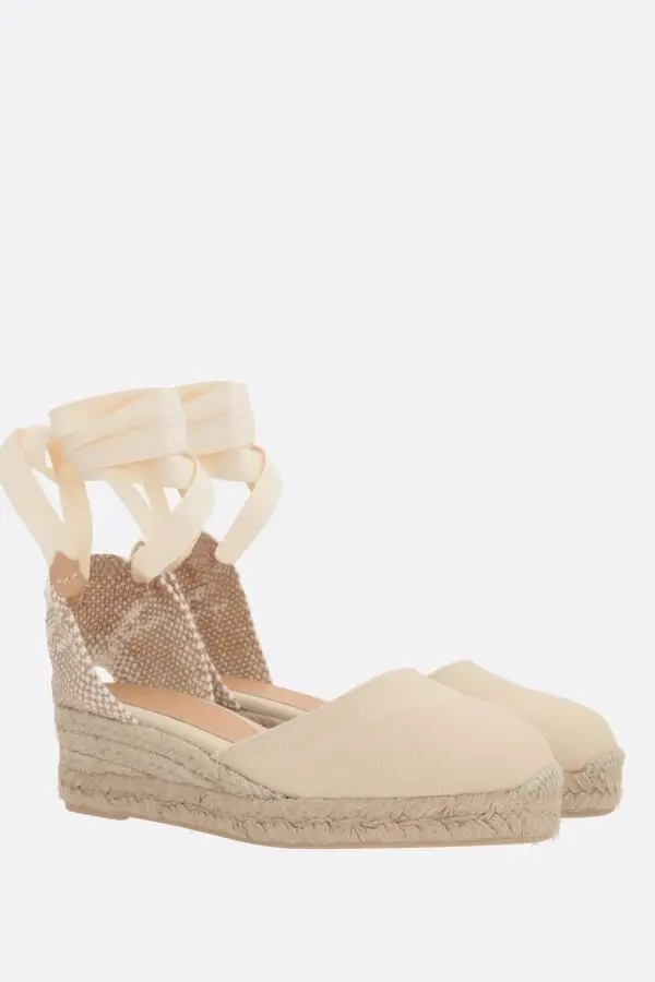 CastaÑer Carina Tie-up Wedge Sandals