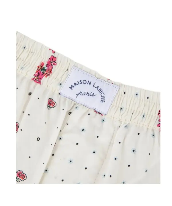 Maison Labiche Printed Elastic Waist Shorts