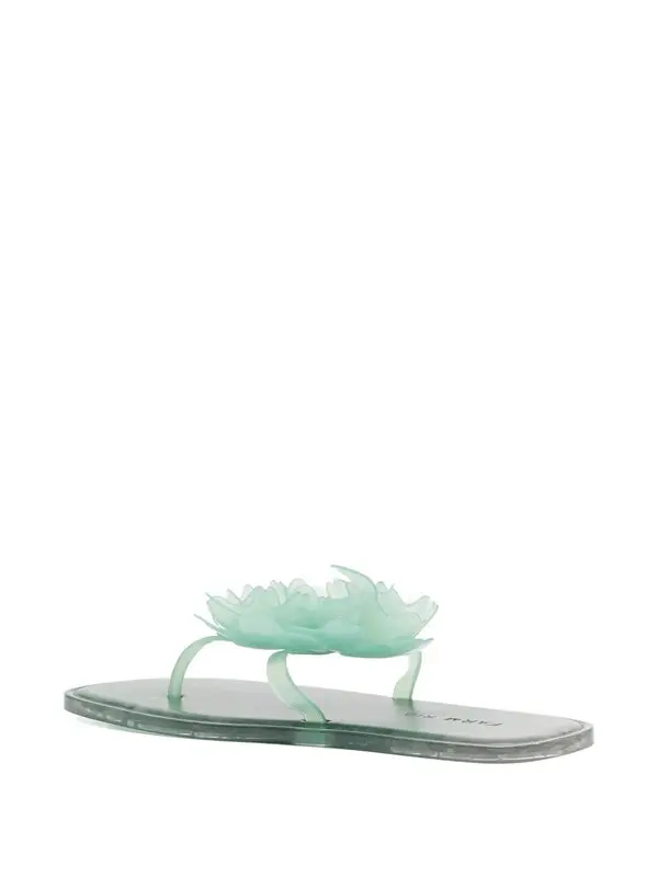 Farm Rio Floral-embellished Flip Flops