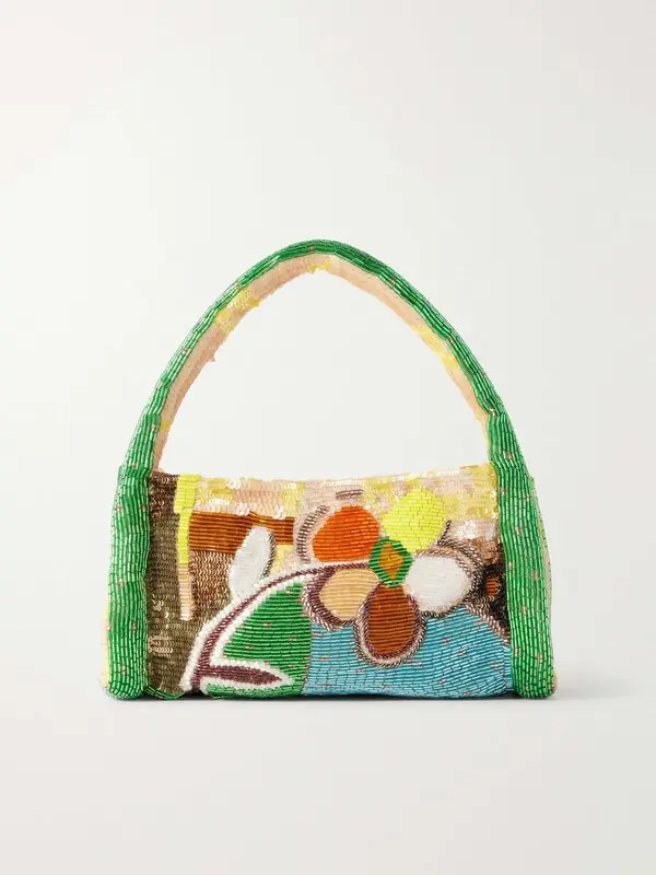 ALEMAIS Limelight Beaded Mini Shoulder Bag