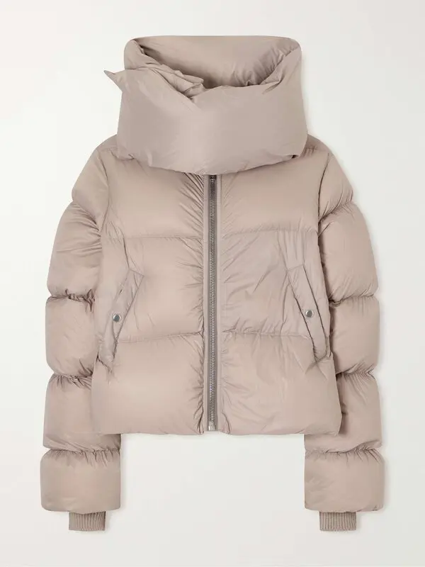 Rick Owens Tower Cropped Shell Down Jacket