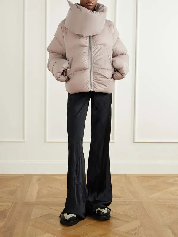 Rick Owens Tower Cropped Shell Down Jacket