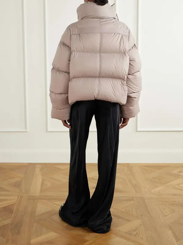 Rick Owens Tower Cropped Shell Down Jacket