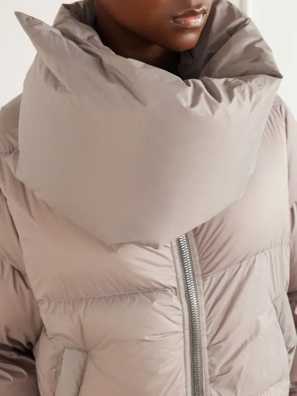 Rick Owens Tower Cropped Shell Down Jacket