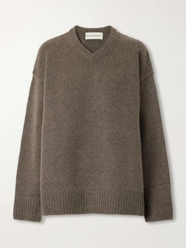 Nour Hammour Jude Oversized Cashmere And Wool-blend Sweater