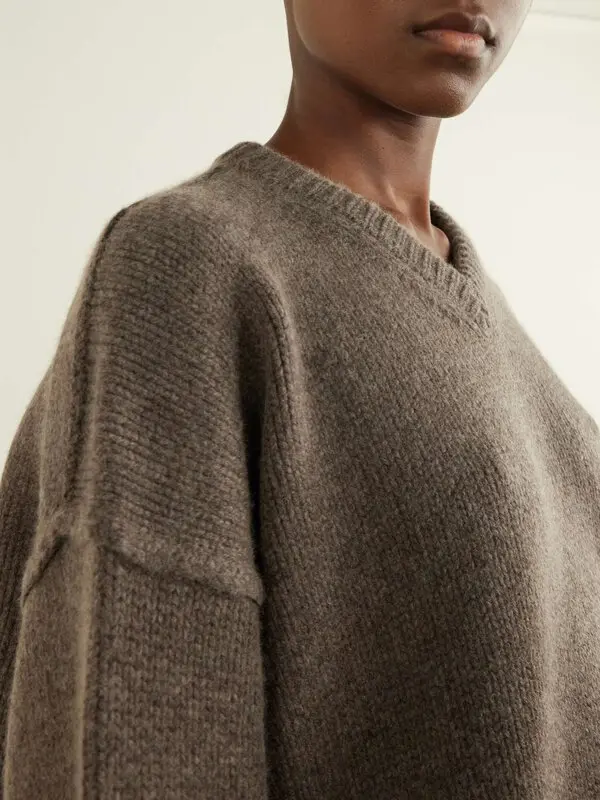 Nour Hammour Jude Oversized Cashmere And Wool-blend Sweater