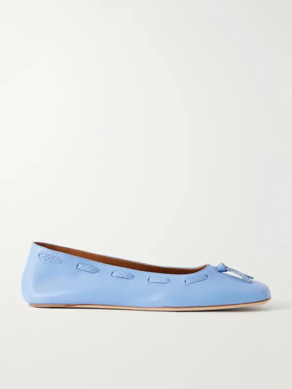 Staud Milo Leather Ballet Flats