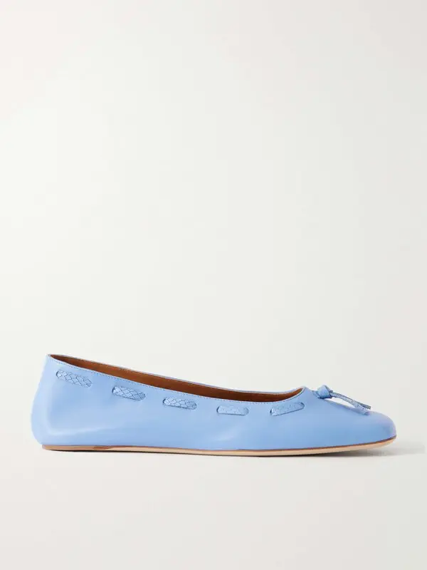 Staud Milo Leather Ballet Flats