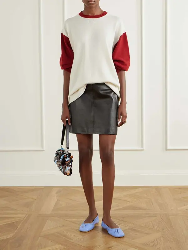Staud Milo Leather Ballet Flats
