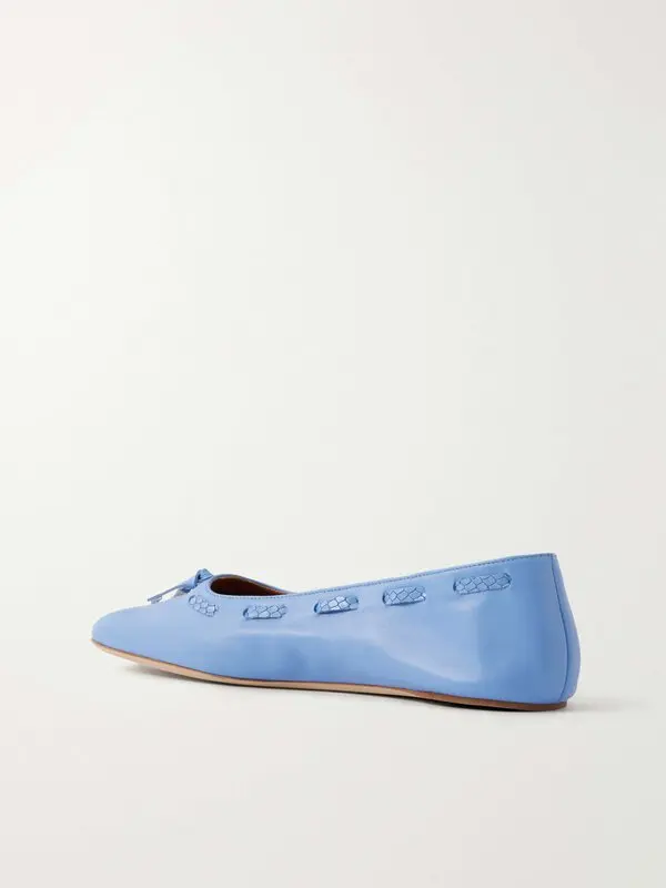 Staud Milo Leather Ballet Flats
