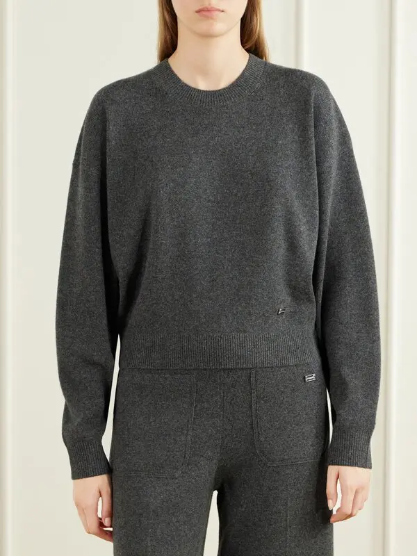 Victoria Beckham Lana Ribbed Wool And Cashmere-blend Sweater