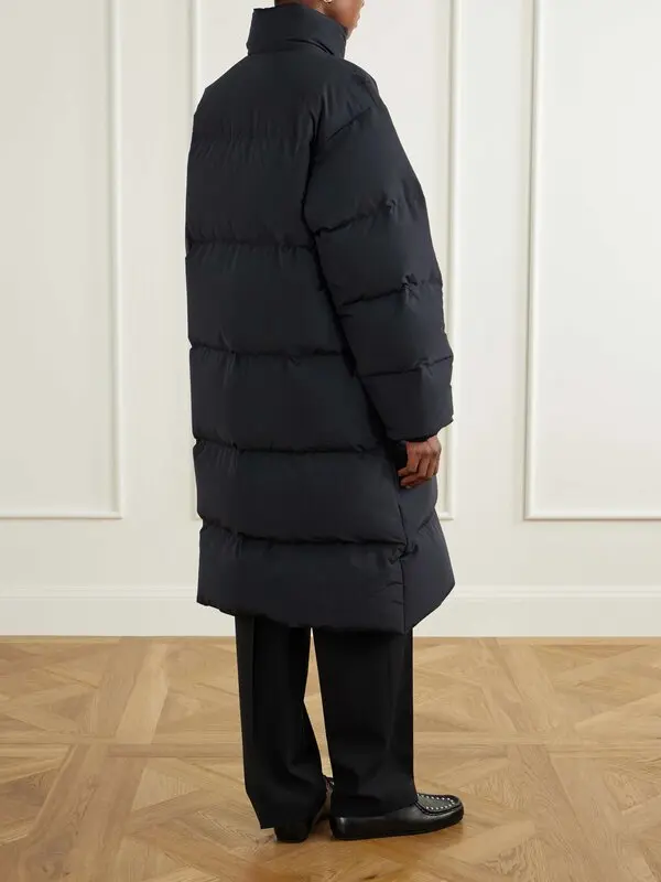 JIL SANDER Logo-appliquéd Quilted Shell Down Coat