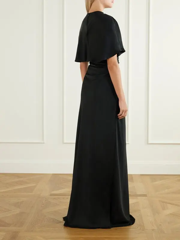 Simkhai Open-back Gathered Jersey Maxi Dress - Black