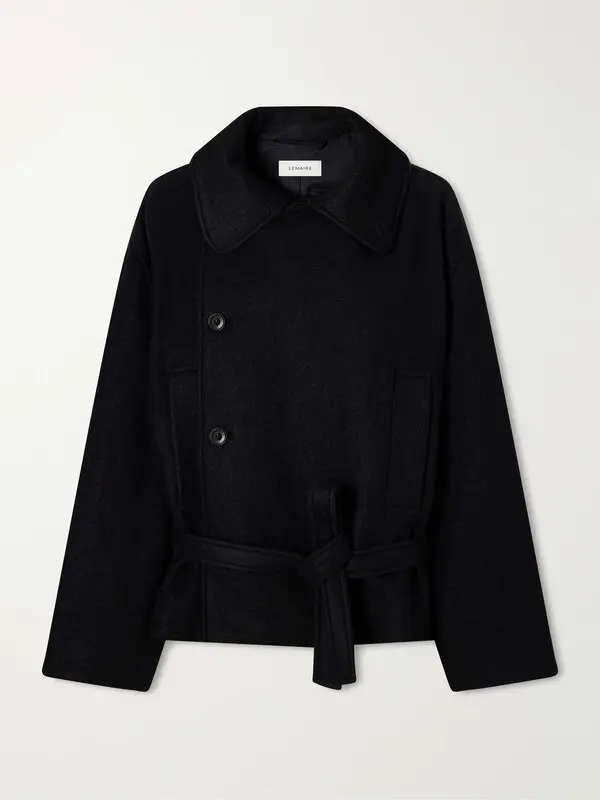 LEMAIRE Belted Wool And Alpaca-blend Coat