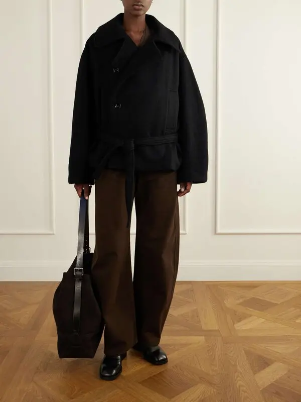 LEMAIRE Belted Wool And Alpaca-blend Coat