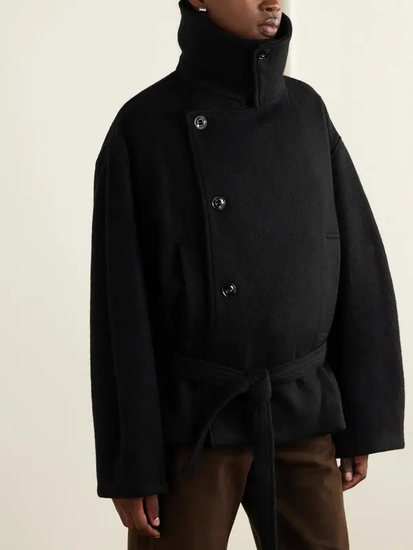 LEMAIRE Belted Wool And Alpaca-blend Coat