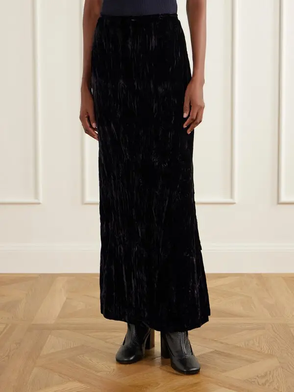 Anna Sui Velvet Maxi Skirt
