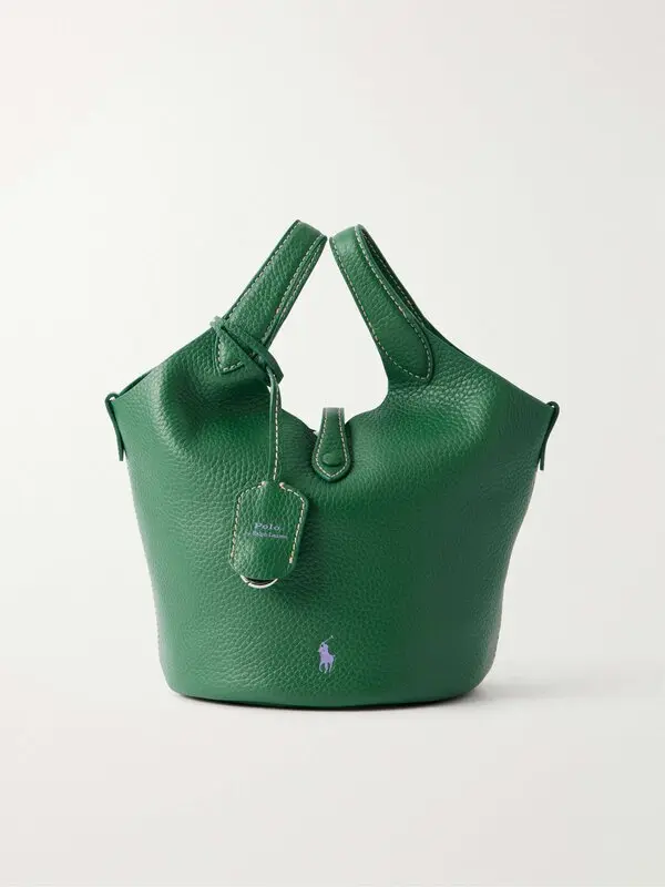 Polo Ralph Lauren Ply Small Leather Tote - Green