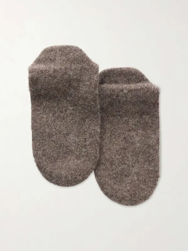 Nour Hammour Cashmere And Wool-blend Tights - Light Brown