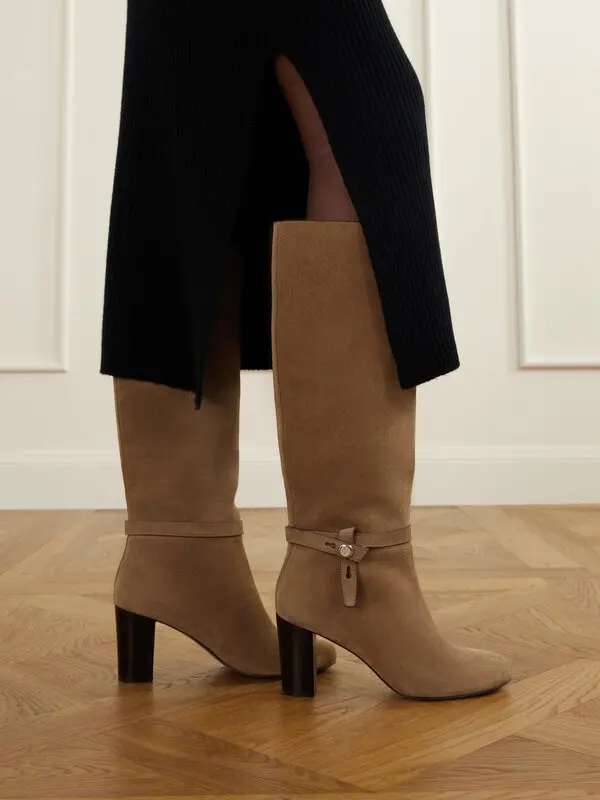Tory Burch Roomy 70 Suede Knee Boots