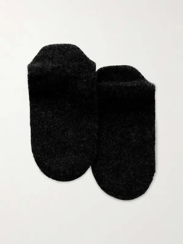 Nour Hammour Whit Wool And Cashmere-blend Tights - Black