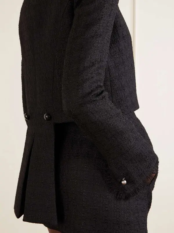 Alexander McQueen Wool And Mohair-blend Tweed Blazer