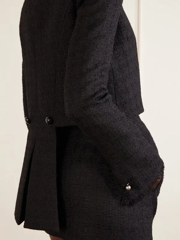 Alexander McQueen Wool And Mohair-blend Tweed Blazer