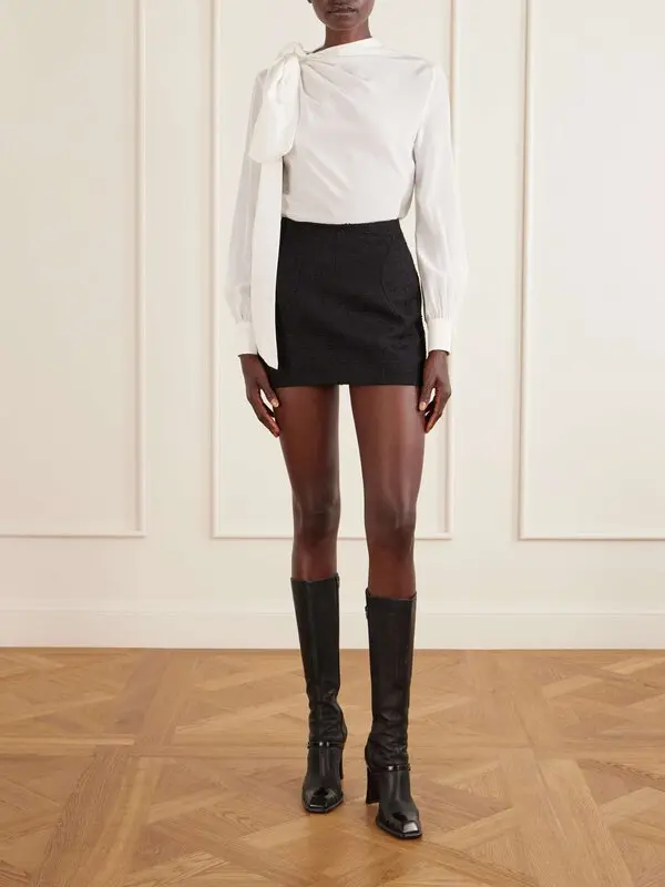 Alexander McQueen Wool And Mohair-blend Tweed Mini Skirt
