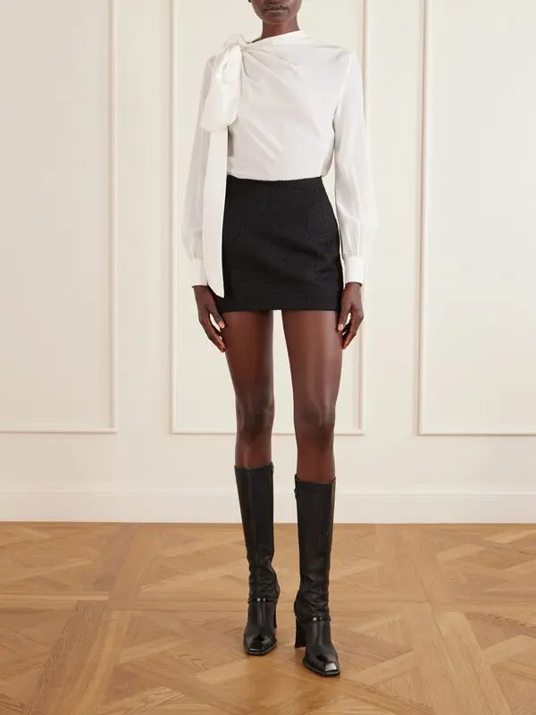 Alexander McQueen Wool And Mohair-blend Tweed Mini Skirt