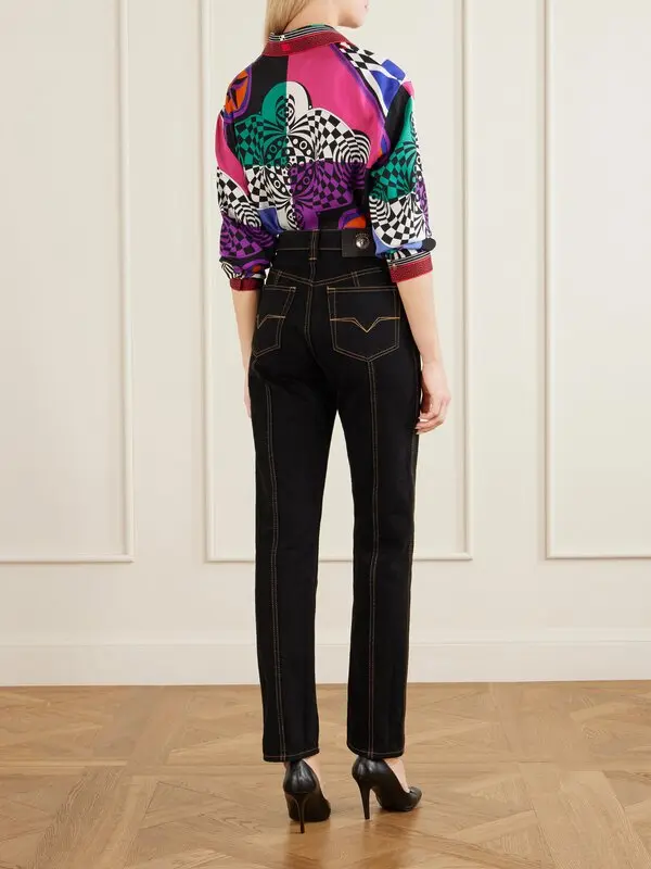 Versace Straight-leg Jeans - Black