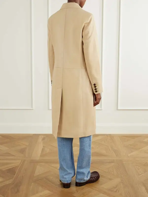 Staud Wyatt Leather Coat
