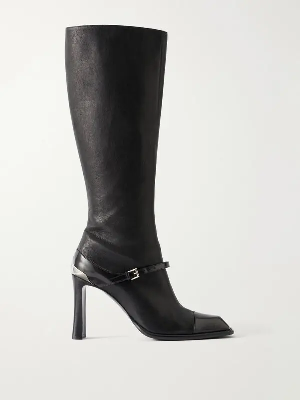 Alexander McQueen Niko Leather Boots - Black